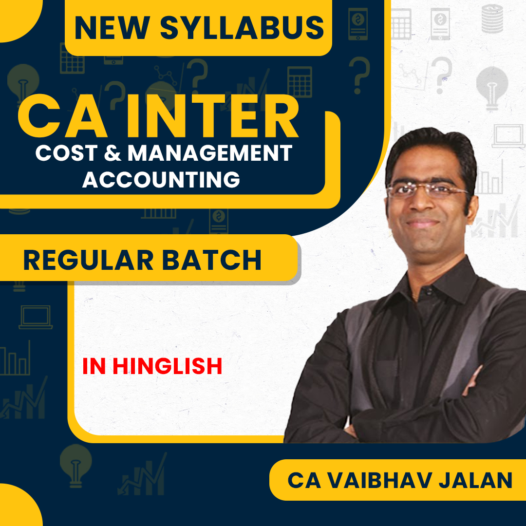 CA Vaibhav Jalan Cost & Management Accounting Regular Online Classes For CA Inter